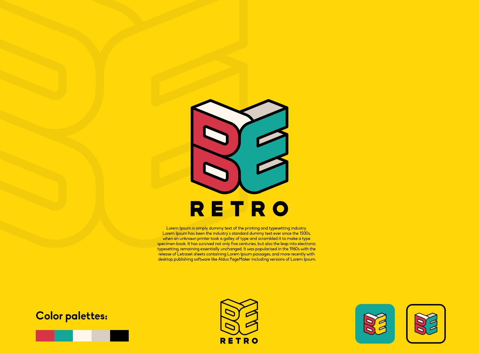 BE RETRO Logo by Creed Designers on Dribbble