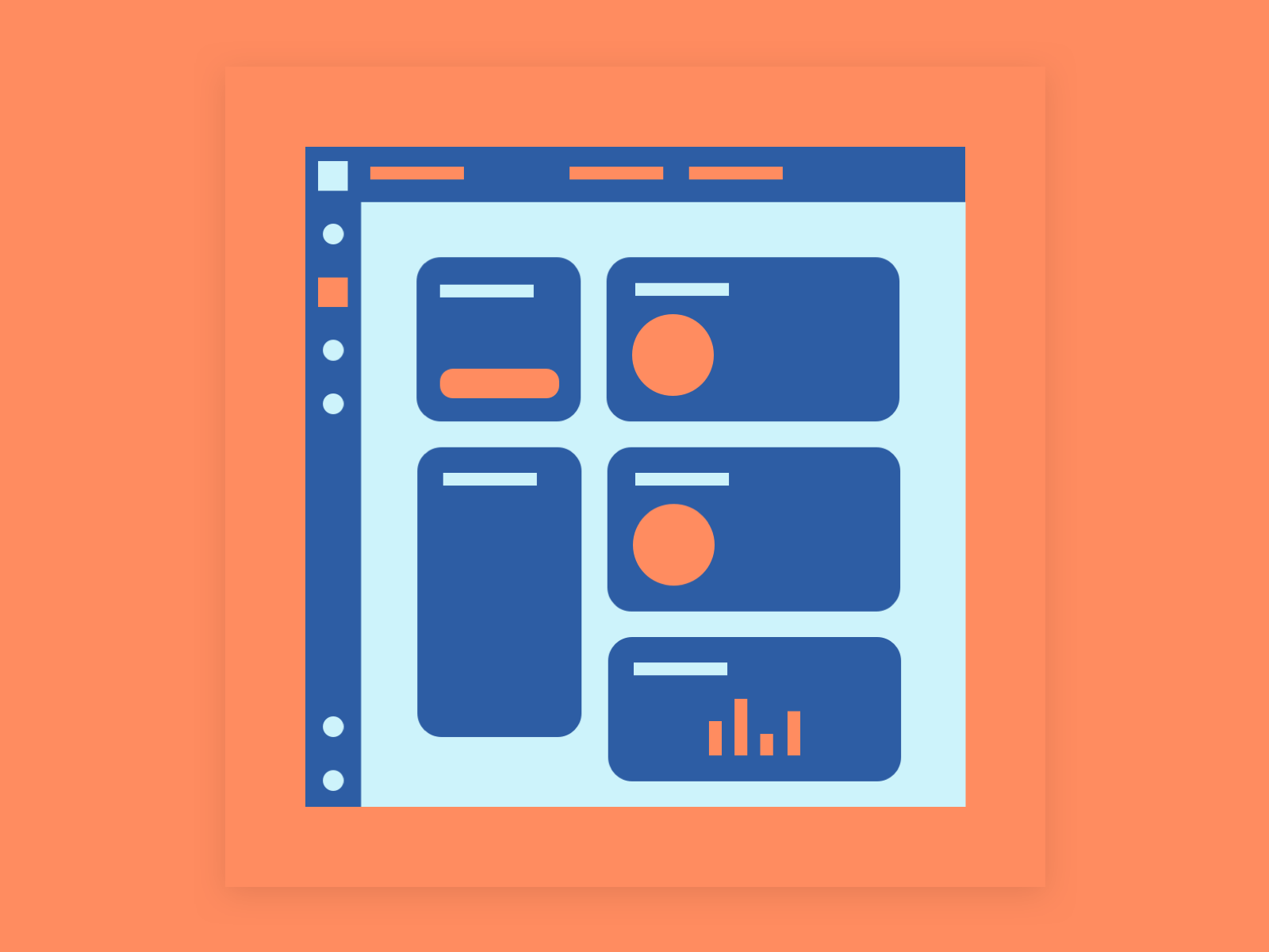 Abstract Composition for Dashboard by Grace Sunnell on Dribbble