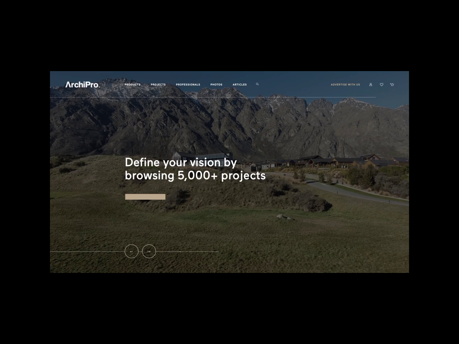New homepage UX/UI design for New Zealand architecture platform by efir media on Dribbble
