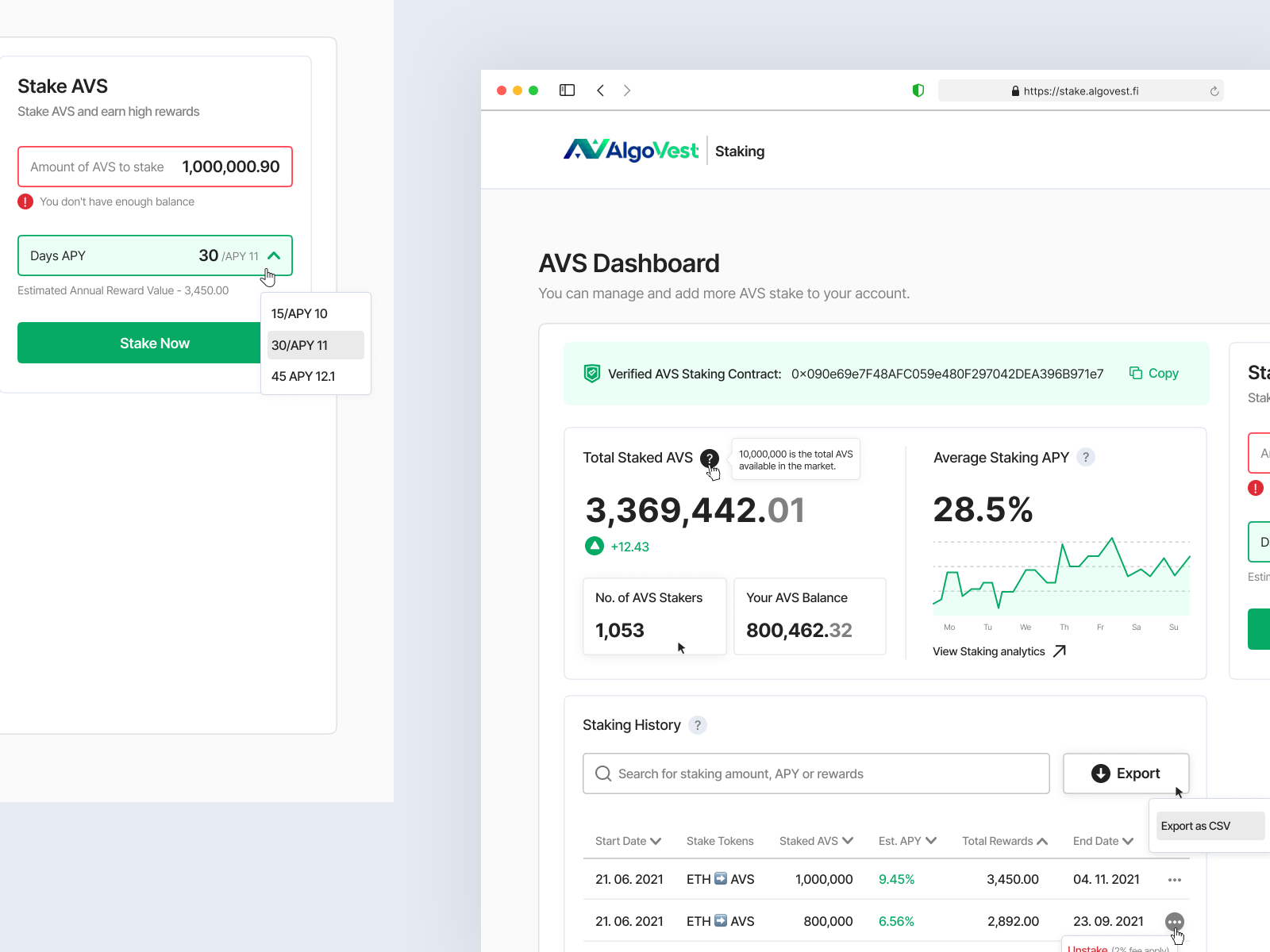 Defi Staking Dashboard by Chibueyim Alex on Dribbble