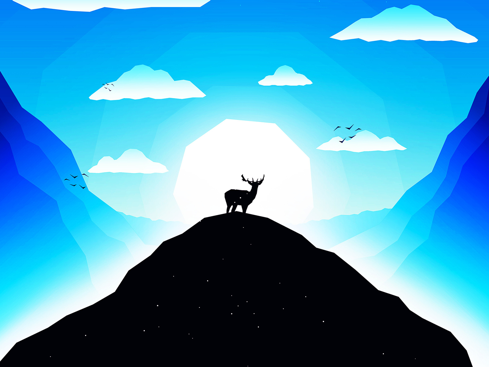 Blue Deer by Nash N. on Dribbble
