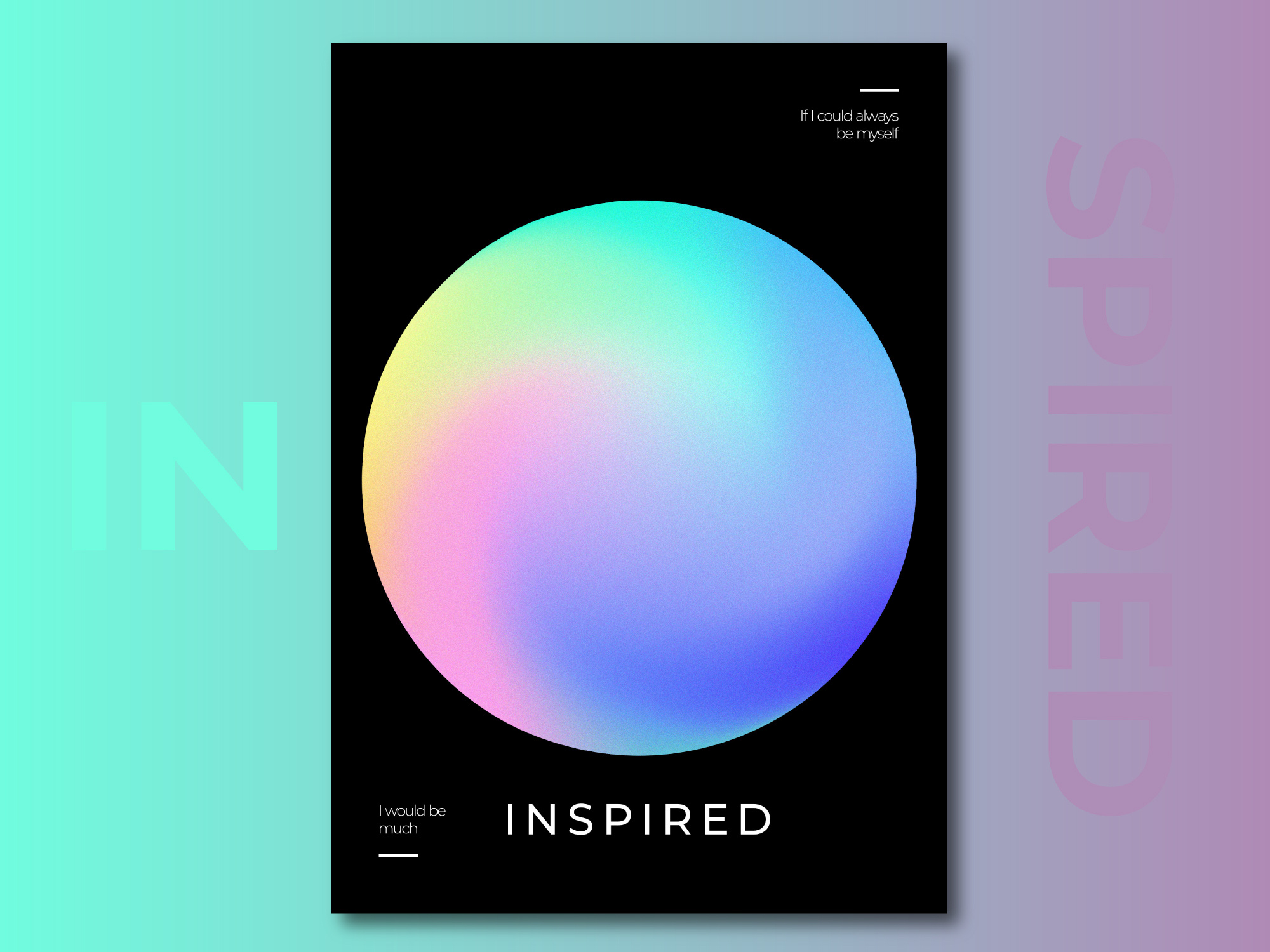 Inspiration Poster by Khanim Alakbarzada on Dribbble