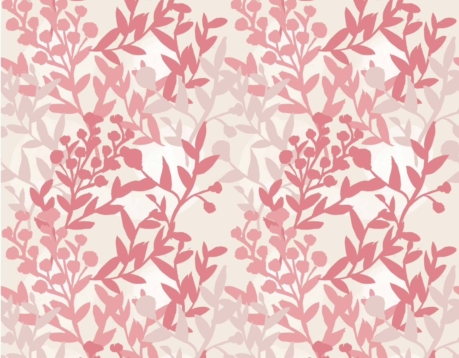 Pink leaves pattern by Maria Mikulska on Dribbble