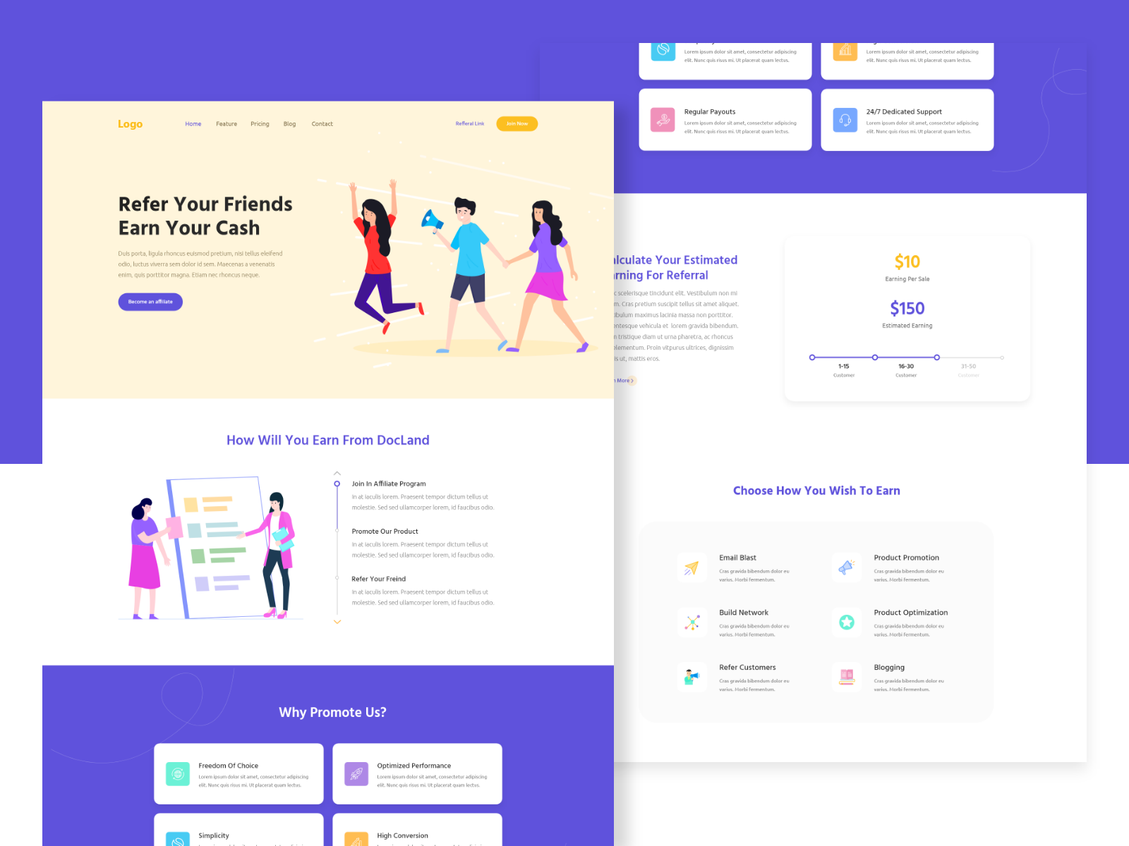 Affiliate Marketing Landing Page by Sah Newaj Sojib on Dribbble