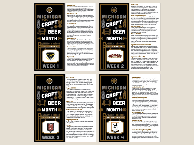 Michigan Craft Beer Month 2016 by Irisi Tole on Dribbble