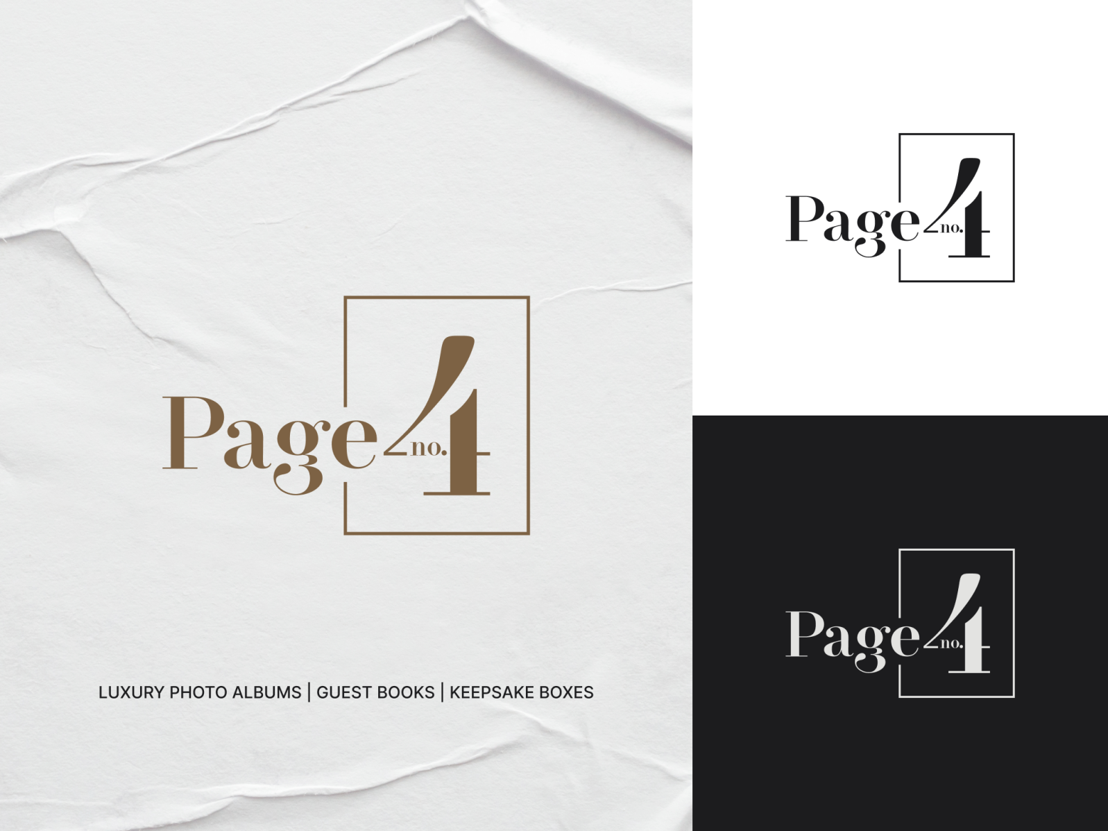 Page no. 4 logo by Raminta Raine on Dribbble