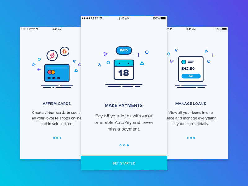 Affirm App Onboarding by John Francis for Affirm on Dribbble