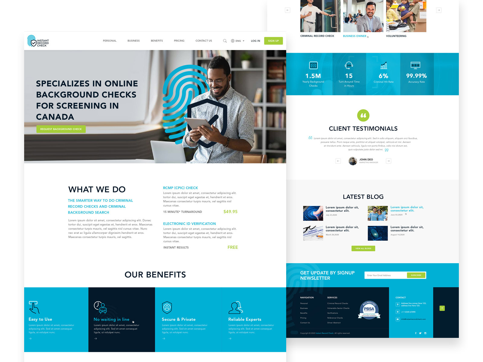 Employee Security Website by fox_webtech on Dribbble