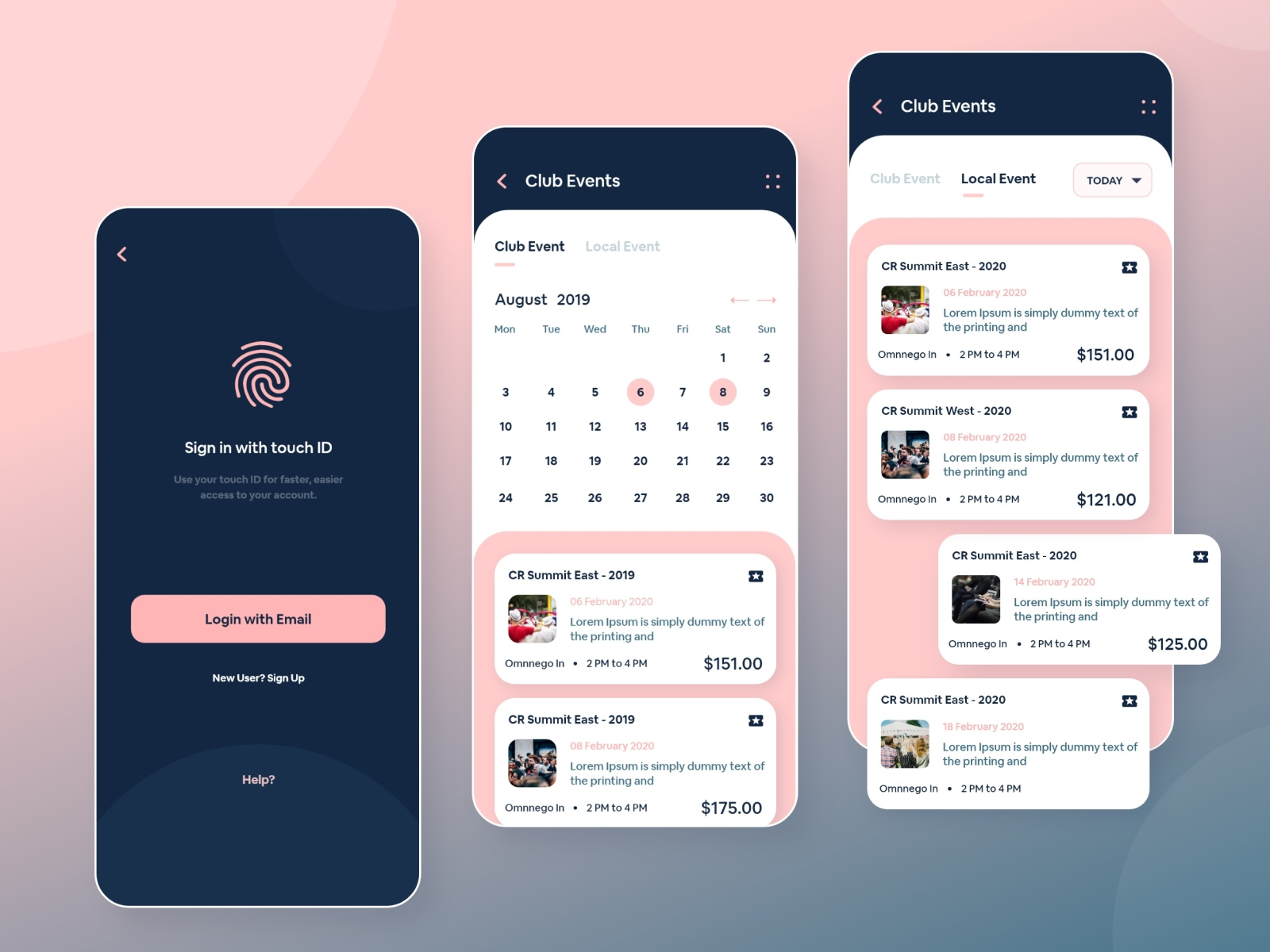 Event App UI Design By Pritesh On Dribbble