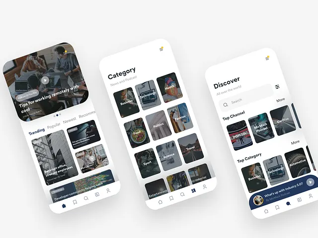 News App Ui Designs Themes Templates And Downloadable Graphic