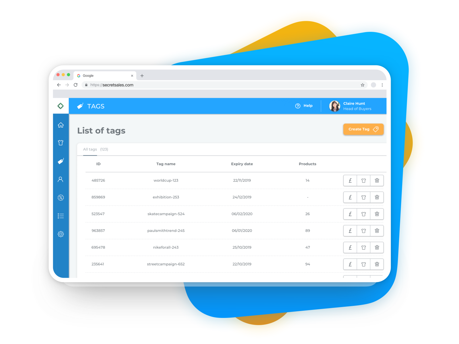 CMS tagging interface by Nicolas Henrot on Dribbble