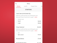 OpenTable Design | Dribbble