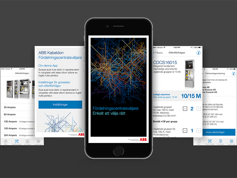 ABB Kabeldon App 2015 by Johan Herbertsson on Dribbble