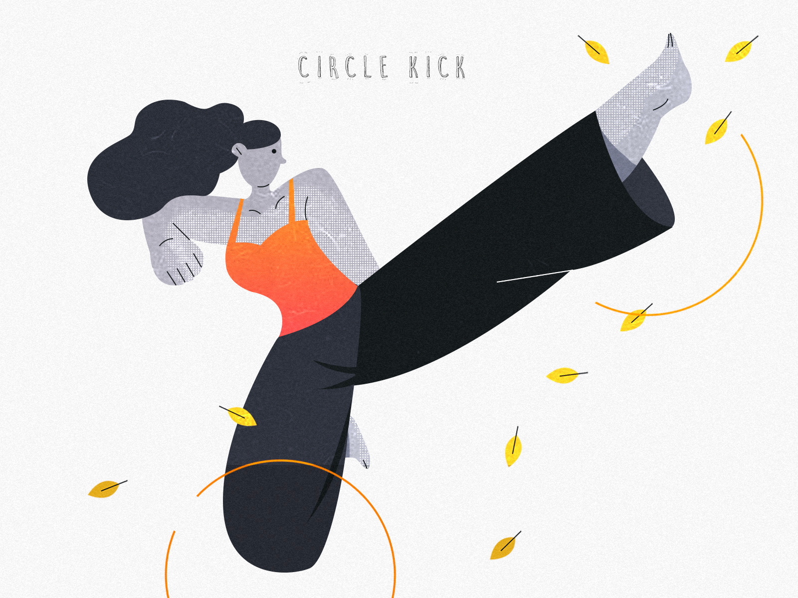 KONGFU-Circle Kick by zeus_伊一 on Dribbble