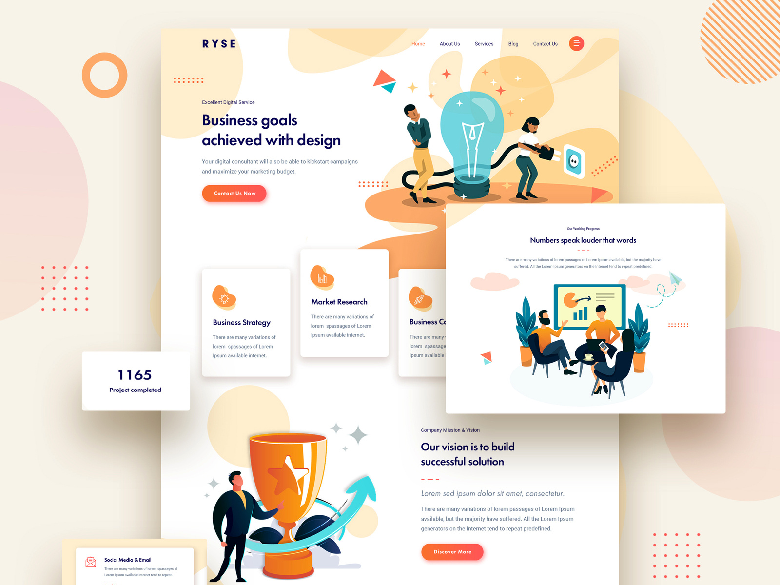 RYSE - SEO & Digital Marketing Theme by Radiant Themes on Dribbble