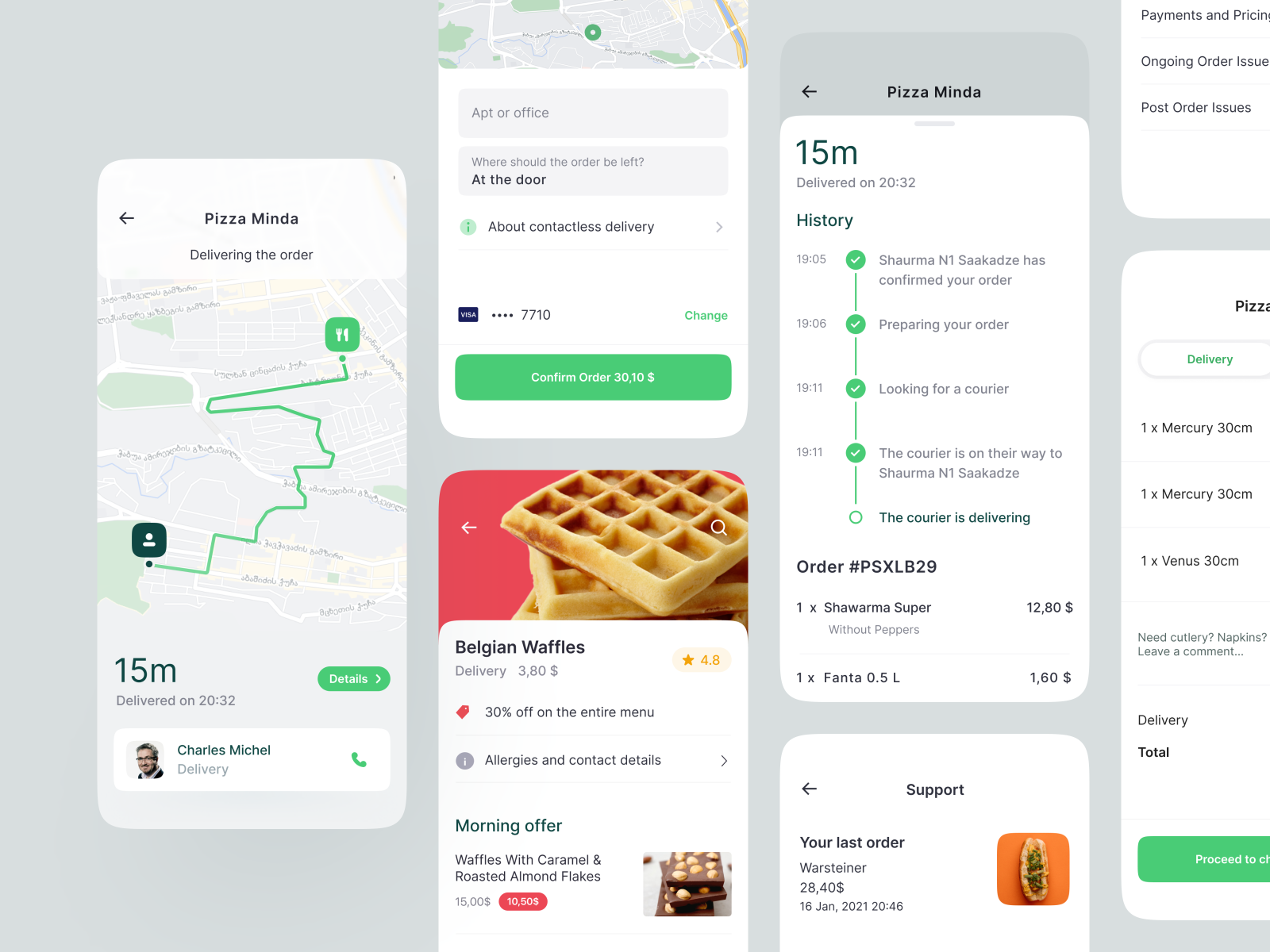 Food App Freebie (60+ Screens) by Sandro Tavartkiladze on Dribbble