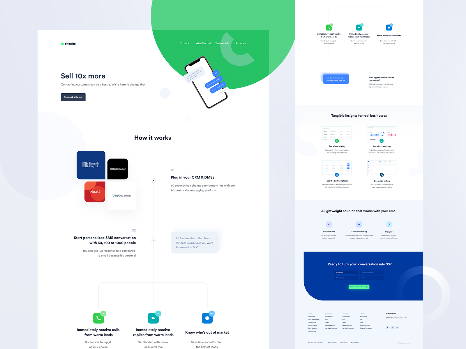 How it works page for Marketing Platform by Sandro Tavartkiladze for ...