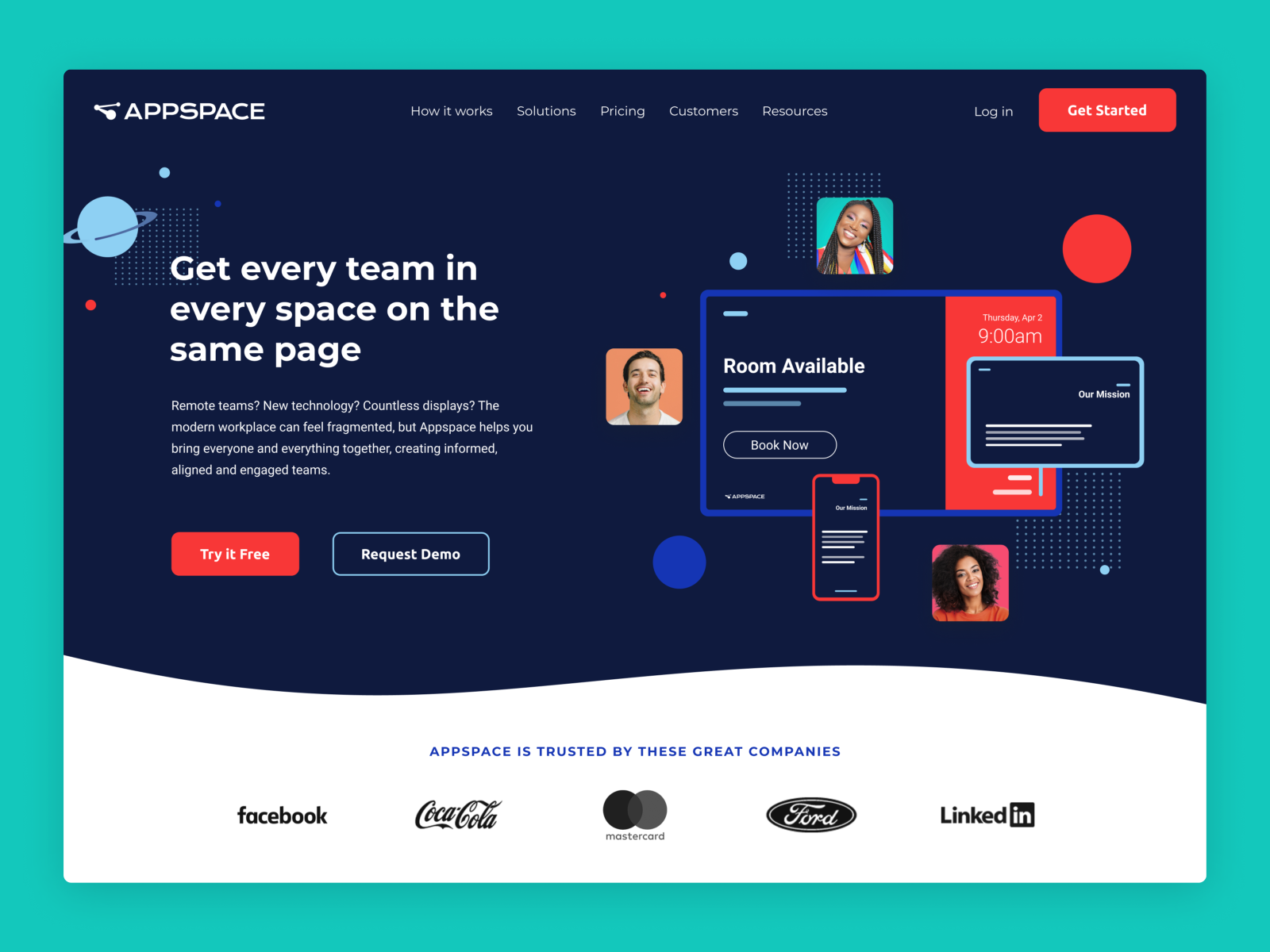 Appspace Homepage Hero Concept by Charles Dew for CrateBind on Dribbble