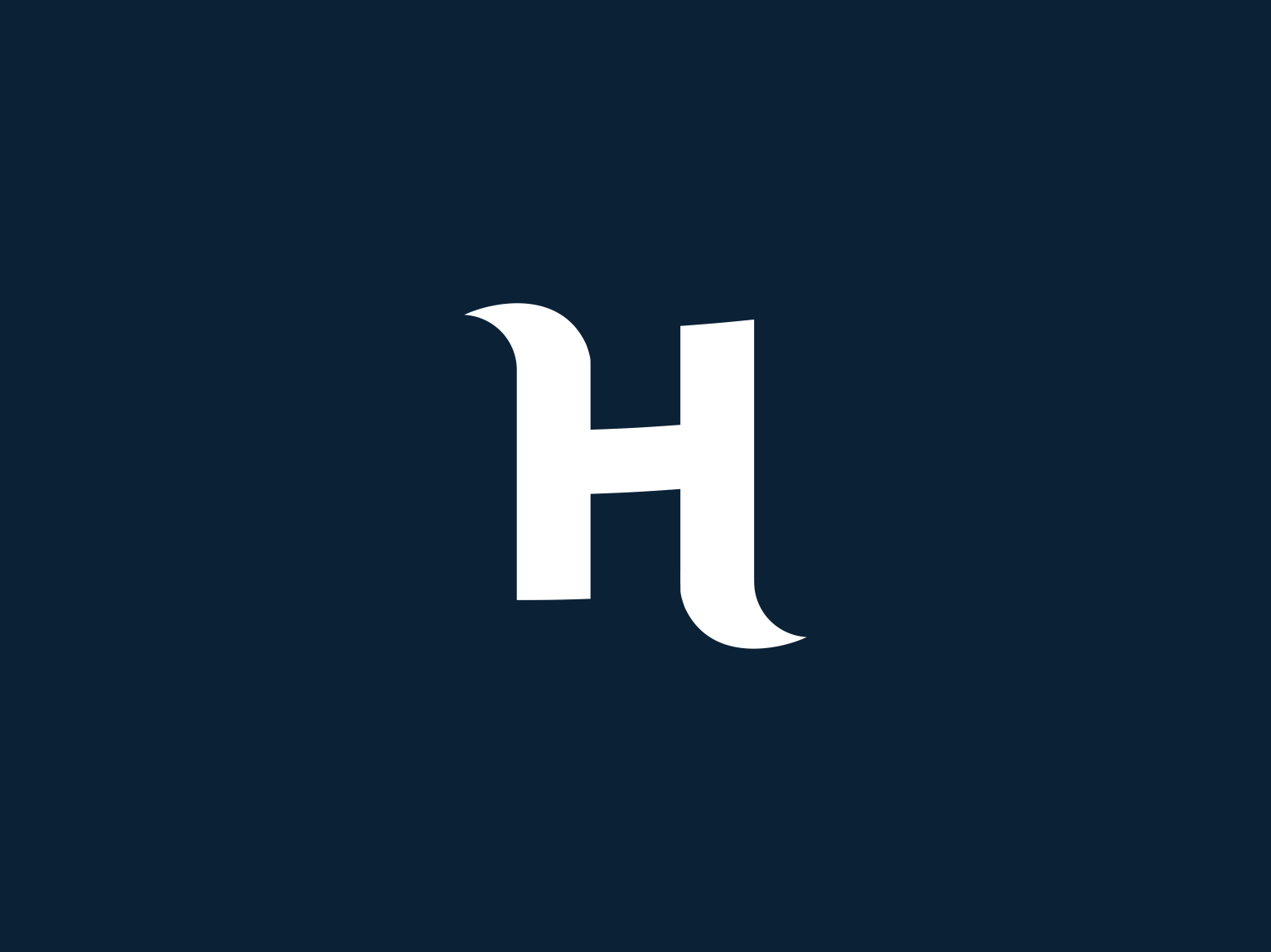 H Icon by Katie Humble on Dribbble