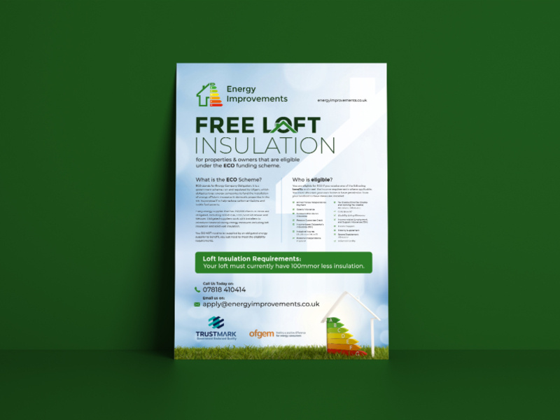 Dribbble - Flyer for free loft insulation.jpg by Himadri Mukherjee
