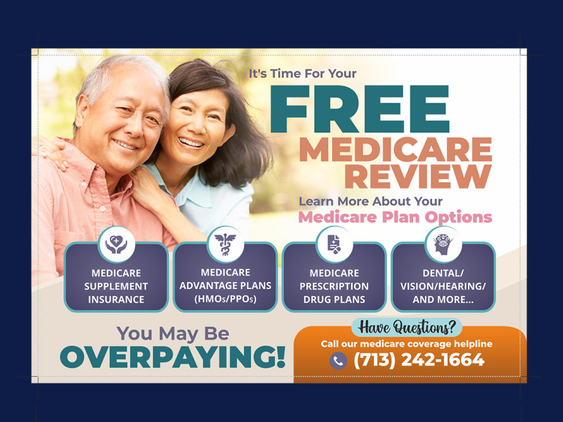 Mediclaim Company Postcard Design by Himadri Mukherjee on Dribbble