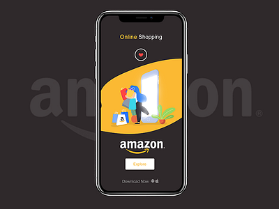 Amazon illustration Mobile by vivan ram on Dribbble