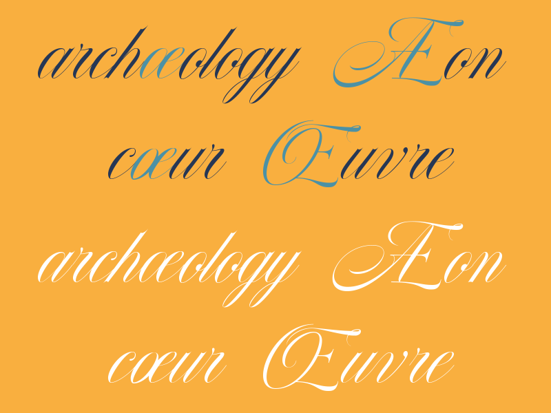 ÆÆ æ Œ Œ œ in a context by Giuseppe Salerno on Dribbble