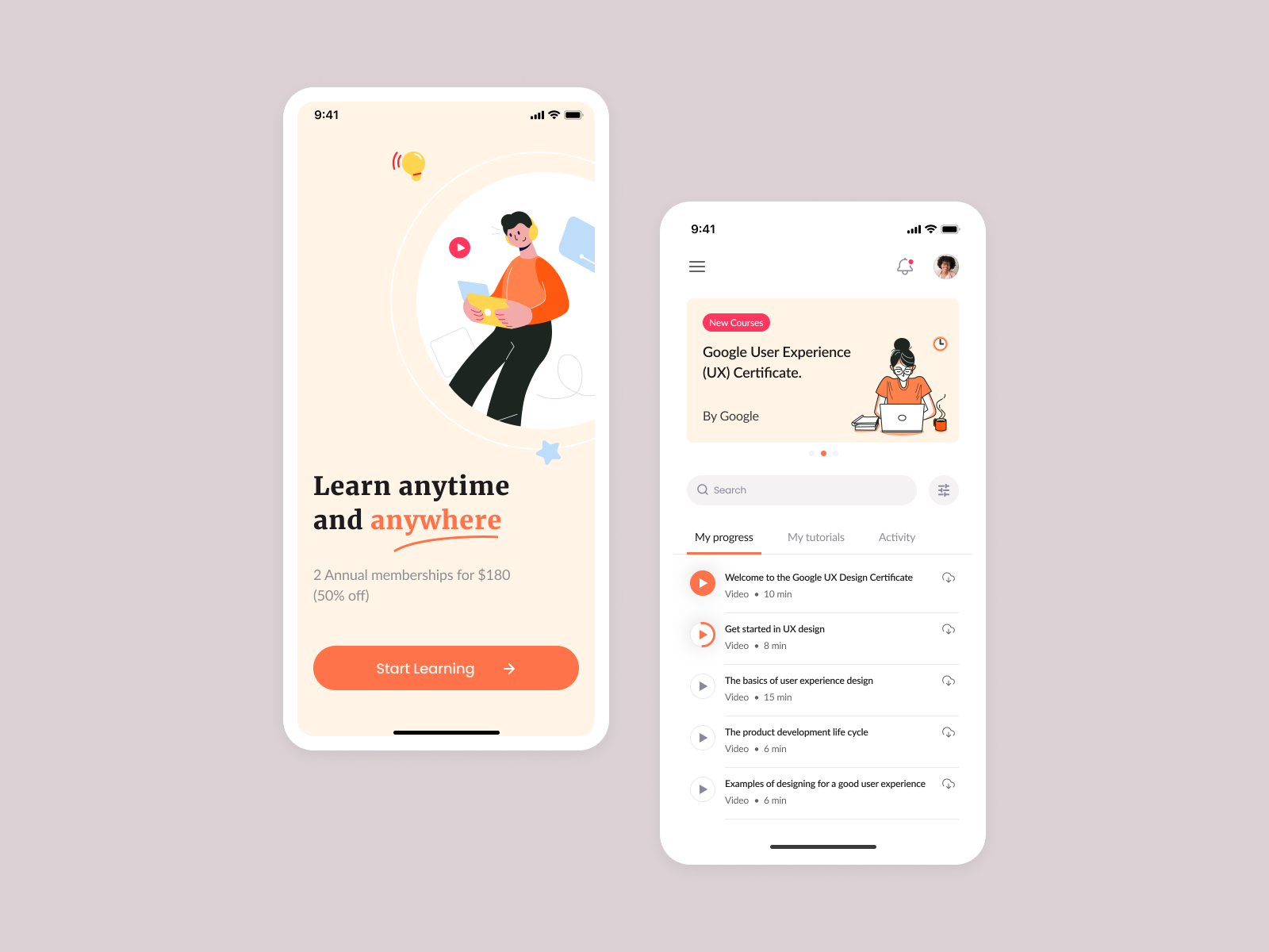 eLearning Mobile App by Saiful Islam on Dribbble