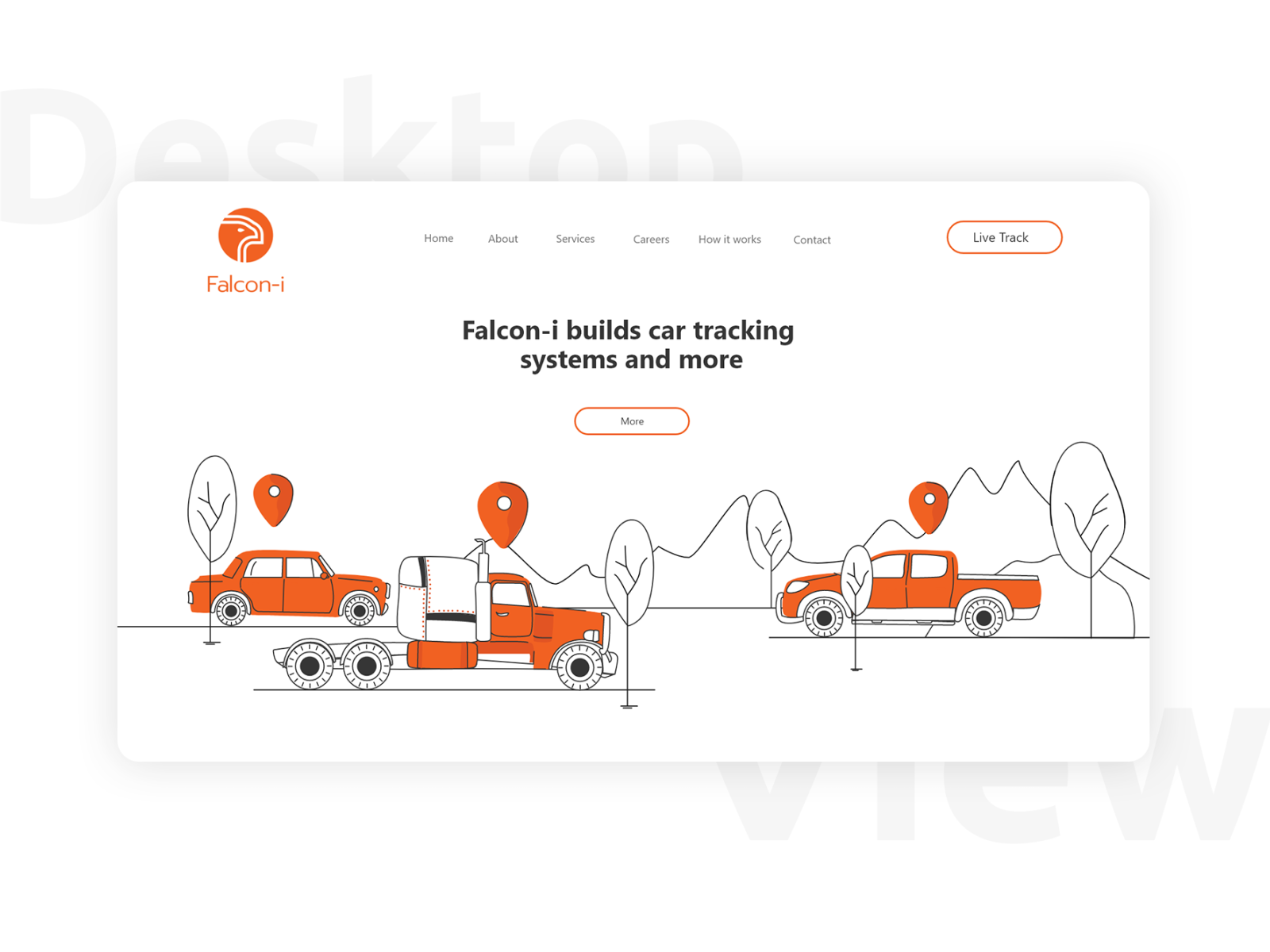 Car Tracking Website UI by Resham Shahid on Dribbble