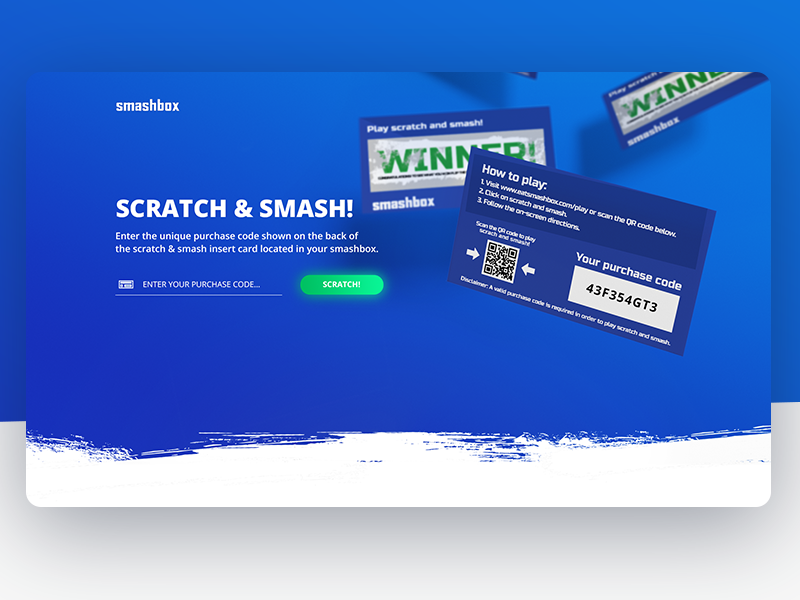 Scratch & Smash Web App by Michał Iłenda on Dribbble
