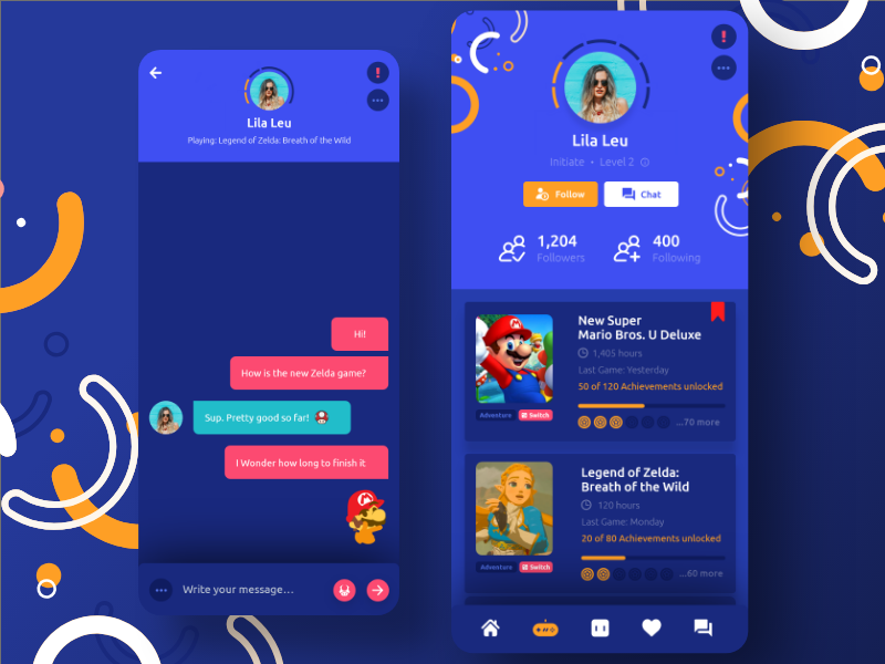🎮 Gamer Social Profile by Michał Iłenda on Dribbble