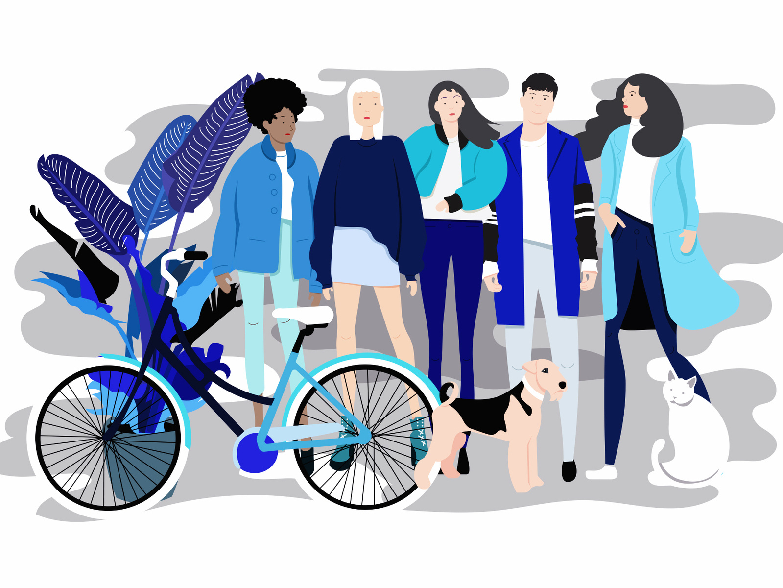 Blue Friends by Roxy Color on Dribbble