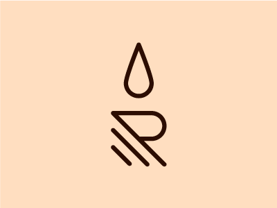 R + Drop Logo by Samuel Ayobami on Dribbble