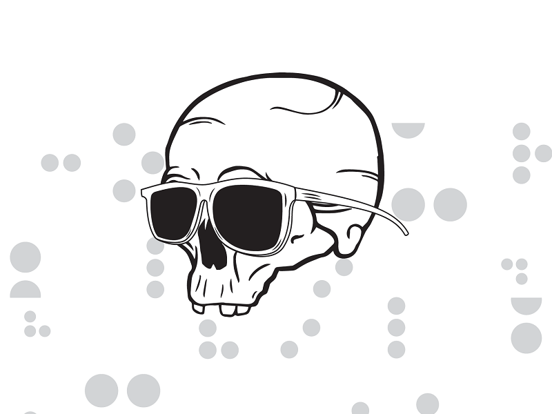 Colour Blind Skull Shot by Josh Masse on Dribbble