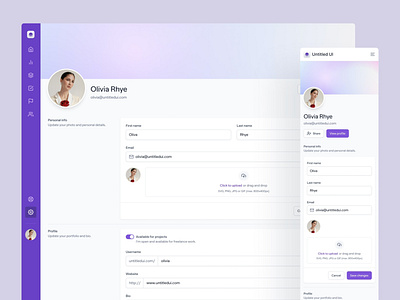 Dashboard user settings — Untitled UI by Jordan Hughes® on Dribbble