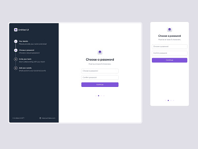 Simple sign up flow — Untitled UI by Jordan Hughes® on Dribbble