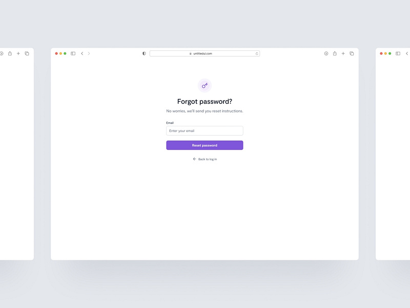 Reset password flow — Untitled UI by Jordan Hughes® on Dribbble