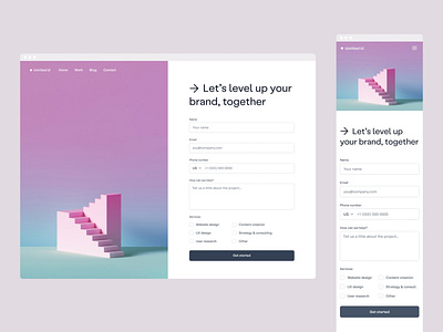 Contact form — Untitled UI by Jordan Hughes® on Dribbble