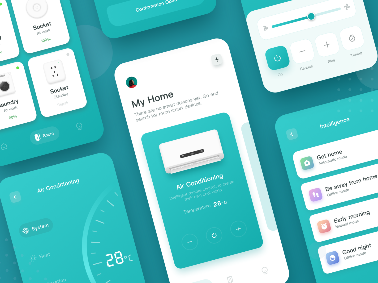 Intelligent Home Interface Practice by Liu le What：Dinger_Liu on Dribbble