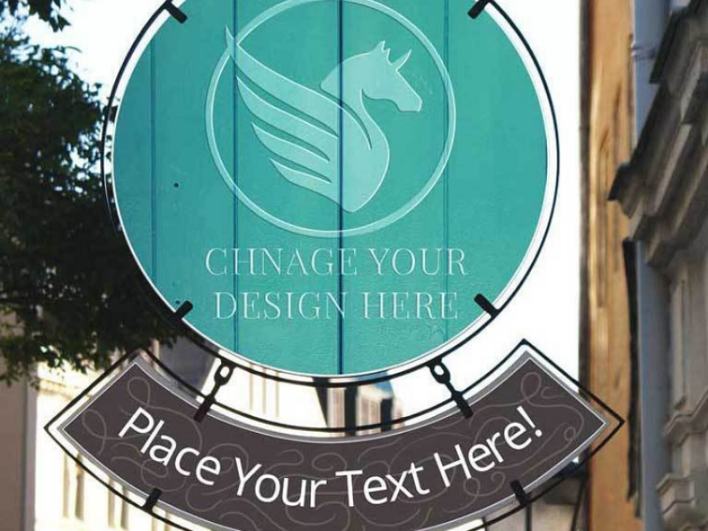 Free Outdoor Signage Mockup by Divine Works on Dribbble
