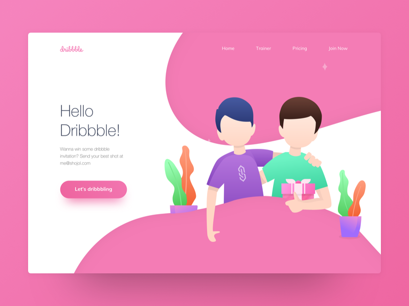 Hello Dribbble by Julker Nime on Dribbble