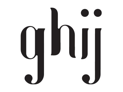 Type Concept - ghij by Marlene Flores on Dribbble