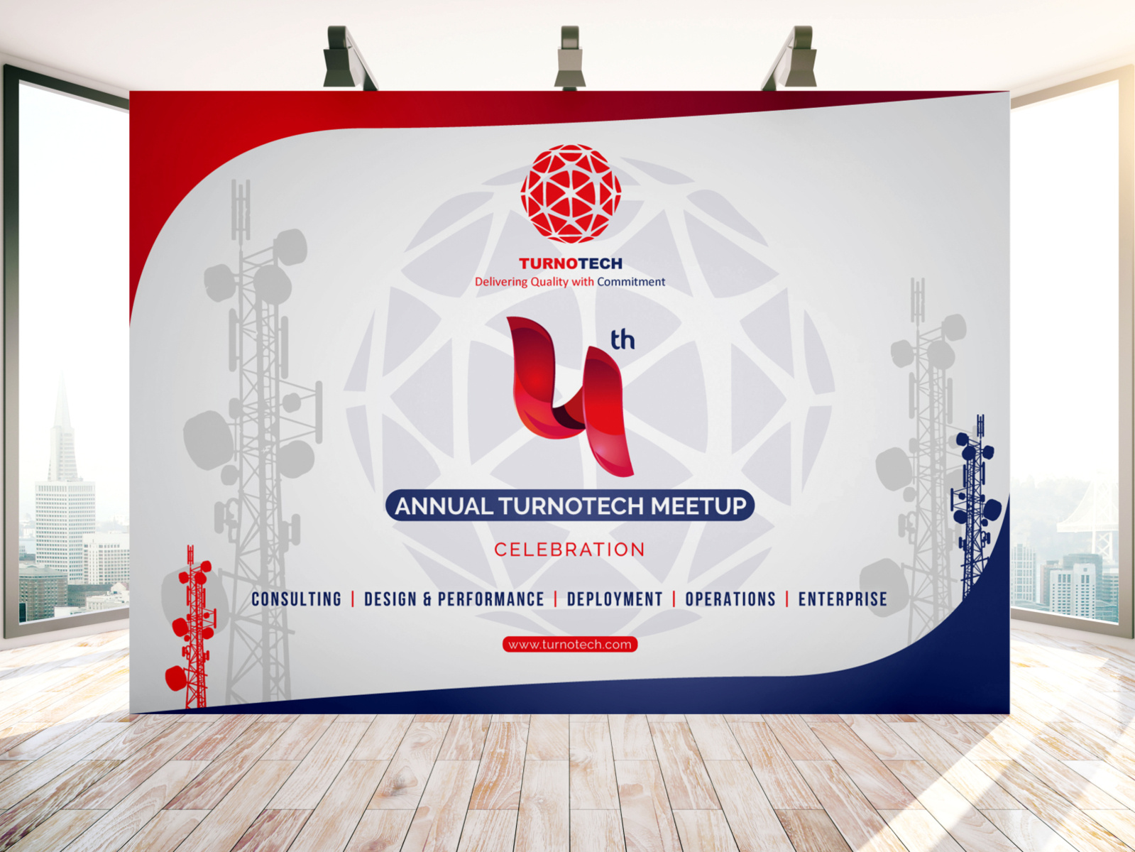 Dribbble Free Indoor Advertisement Backdrop Banner Mockup PSD jpg By 