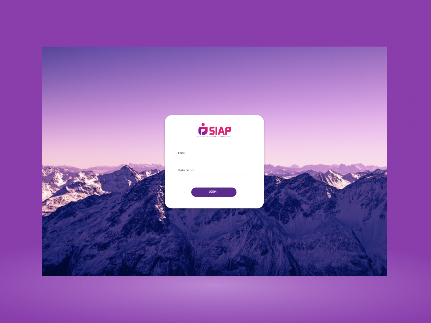 Login SIAP by Afdan Rojabi on Dribbble