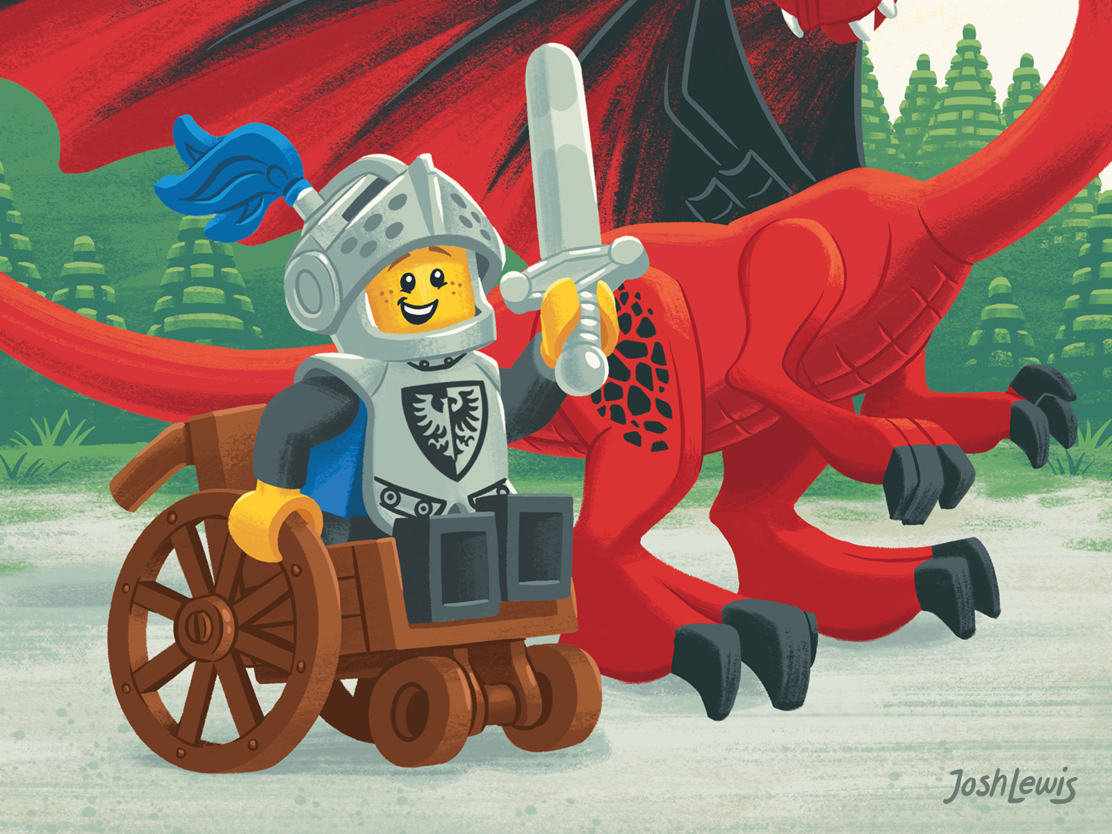 LEGO Knight by Josh Lewis on Dribbble