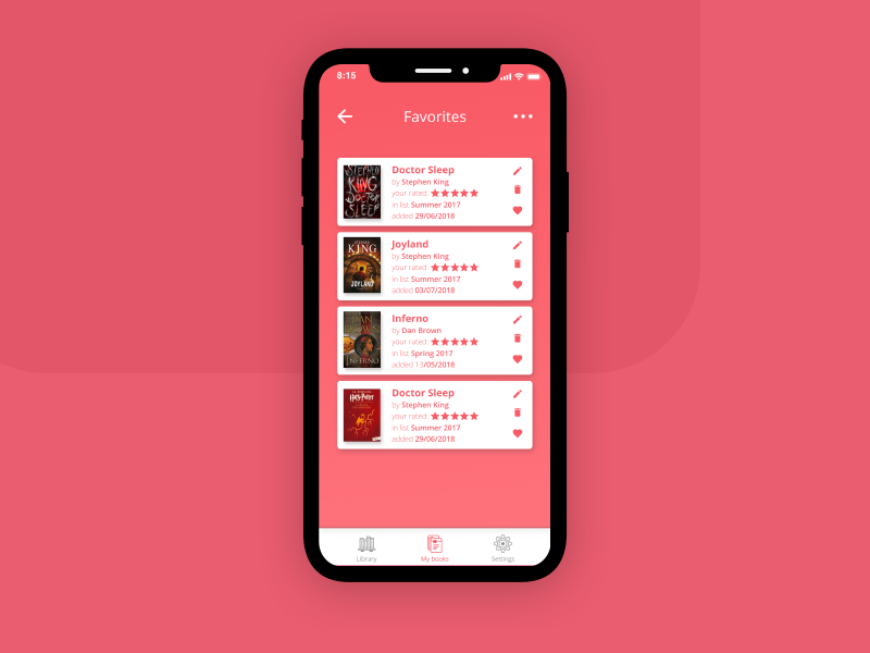 Daily UI day 44 - Favorites by Volodymyr Skebalo on Dribbble