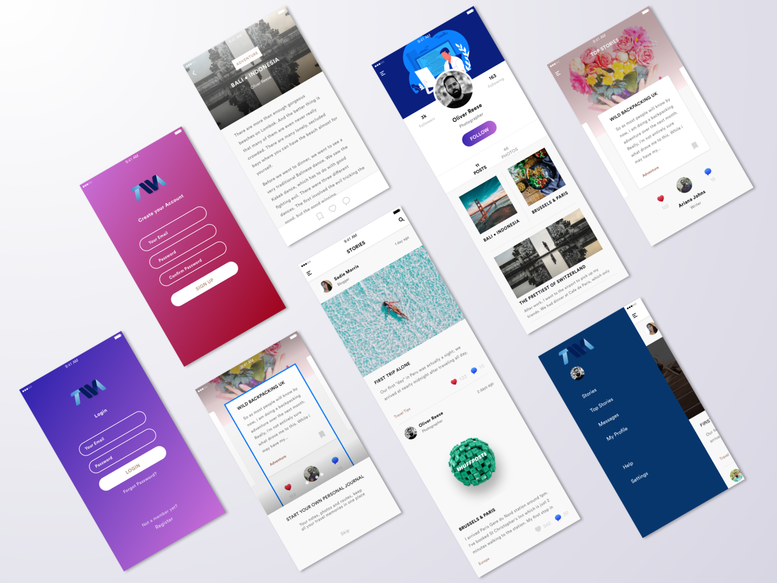 TWA Blog PWA Design by Arvind Narayan on Dribbble