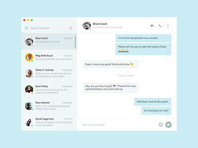 Daily UI #13 – Direct Messaging by Alex Martinez on Dribbble