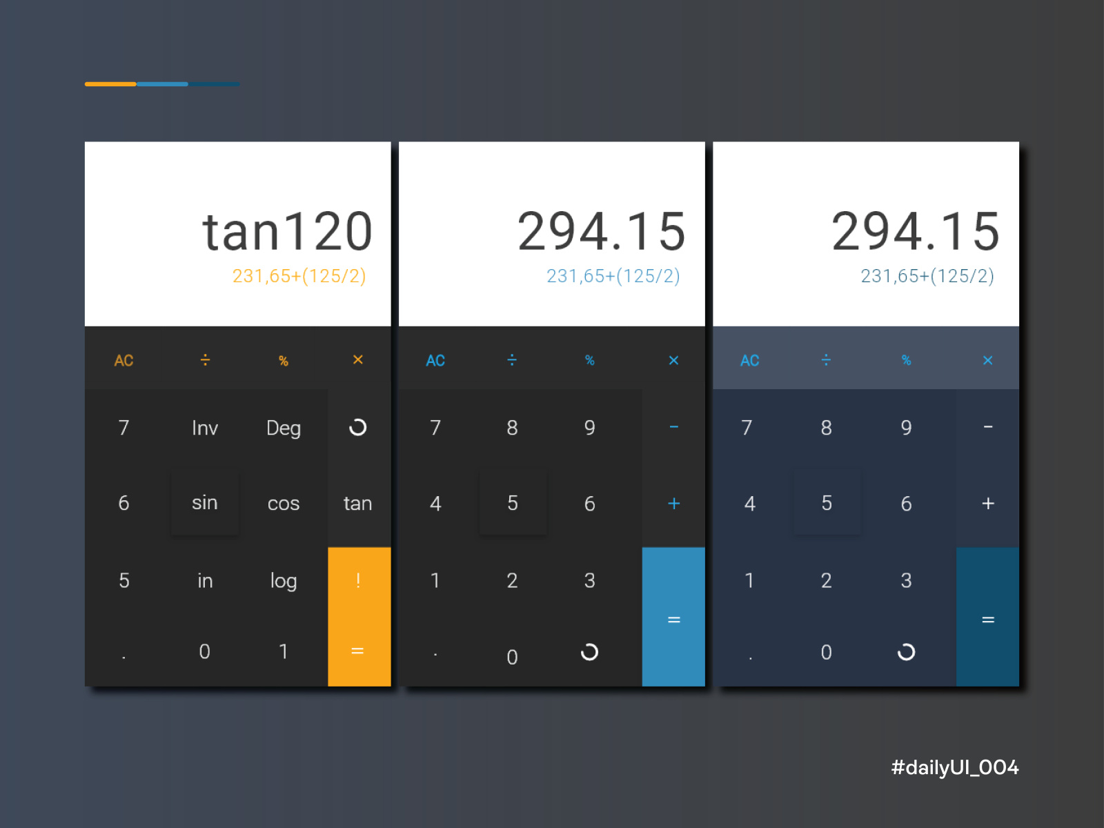 Calculator App Design by uxanupam on Dribbble