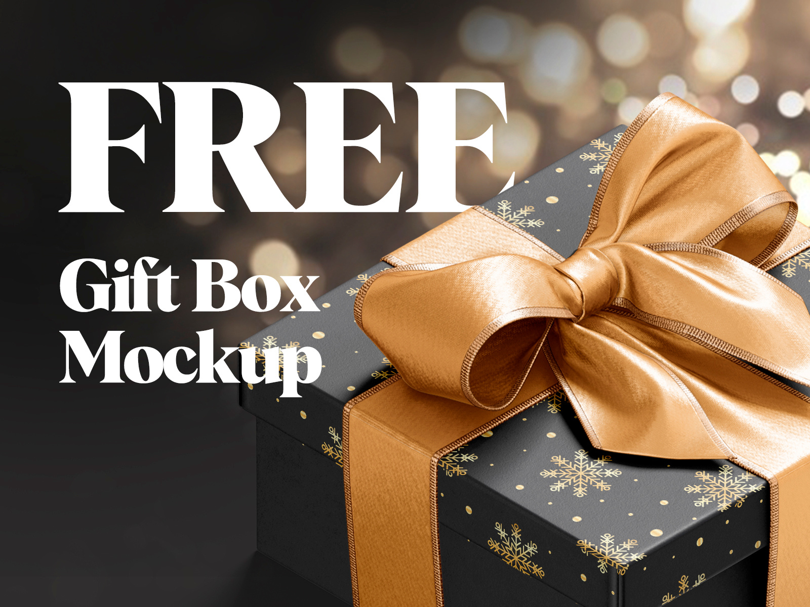 Free Gift Box Mockup by Alexandr Bognat on Dribbble
